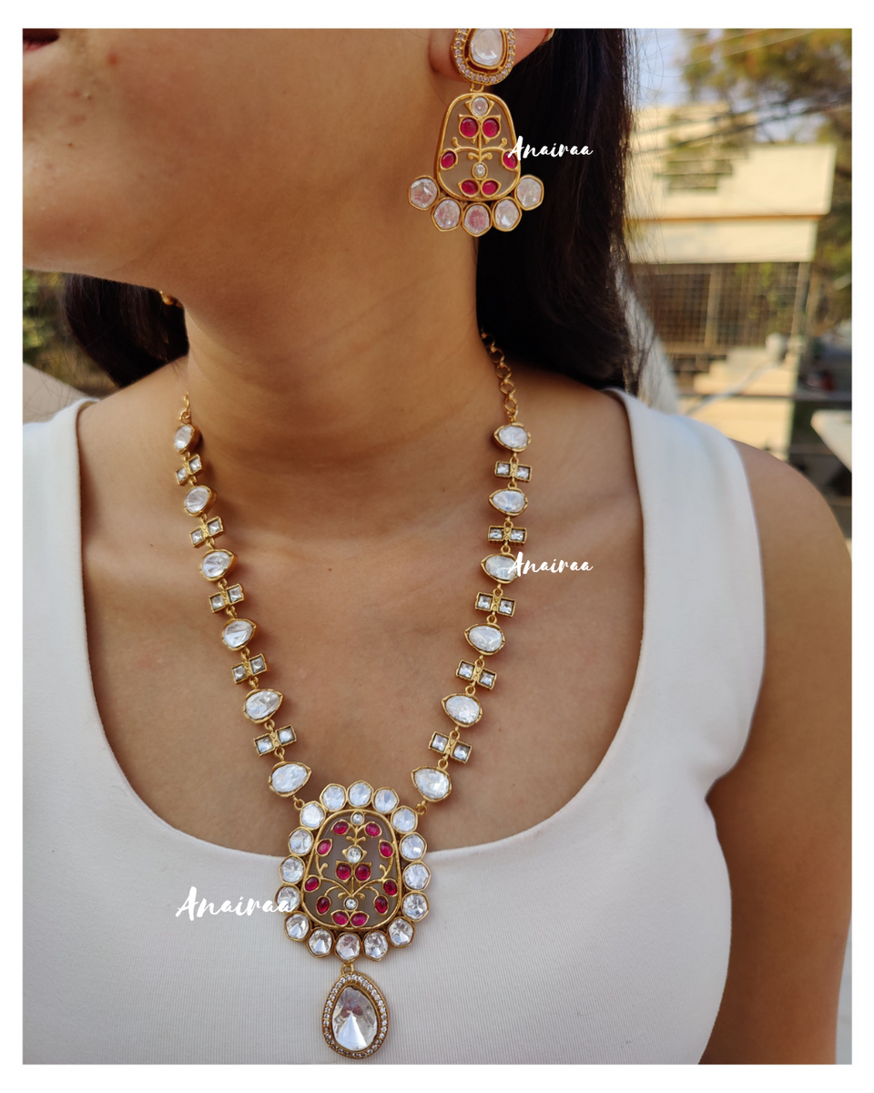 Ruby kadi kundan set – anairaa