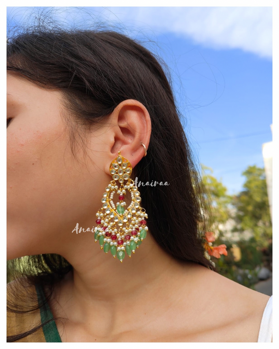 Paachi kundan chandbalis – anairaa