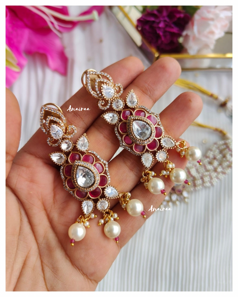 Ruby moissanite choker set – anairaa