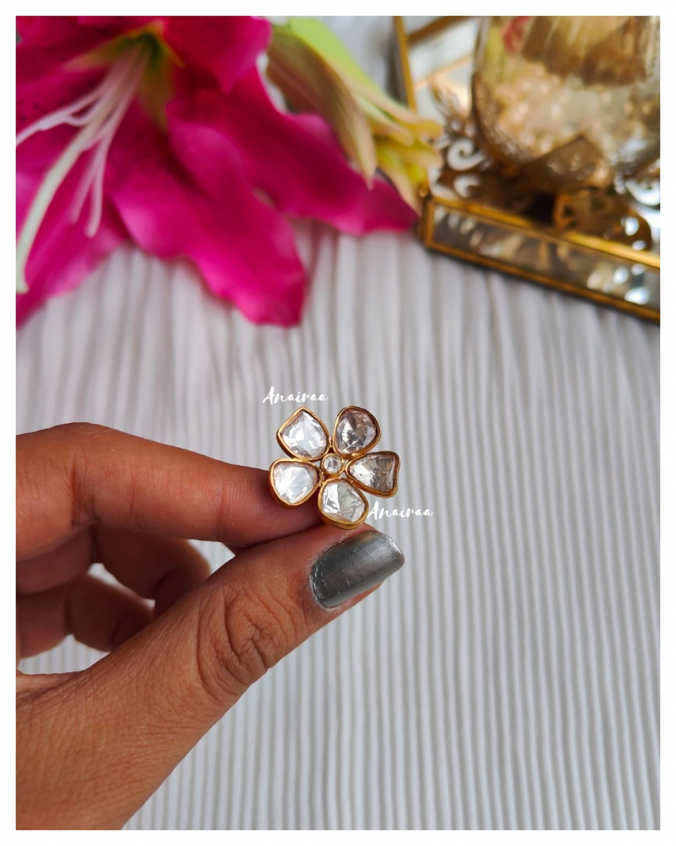 Polki moissanite bracelet and Ring combo – anairaa