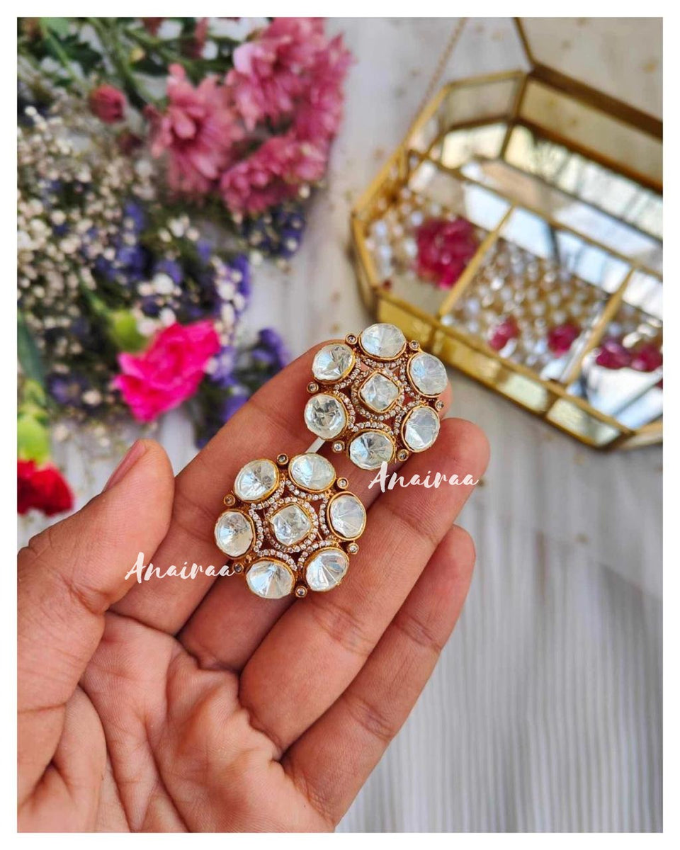 Polki statement studs – anairaa