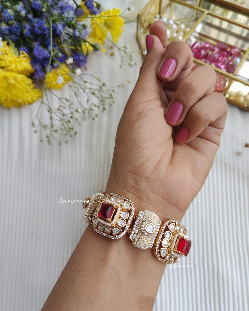 Polki Ruby stone bracelet – anairaa