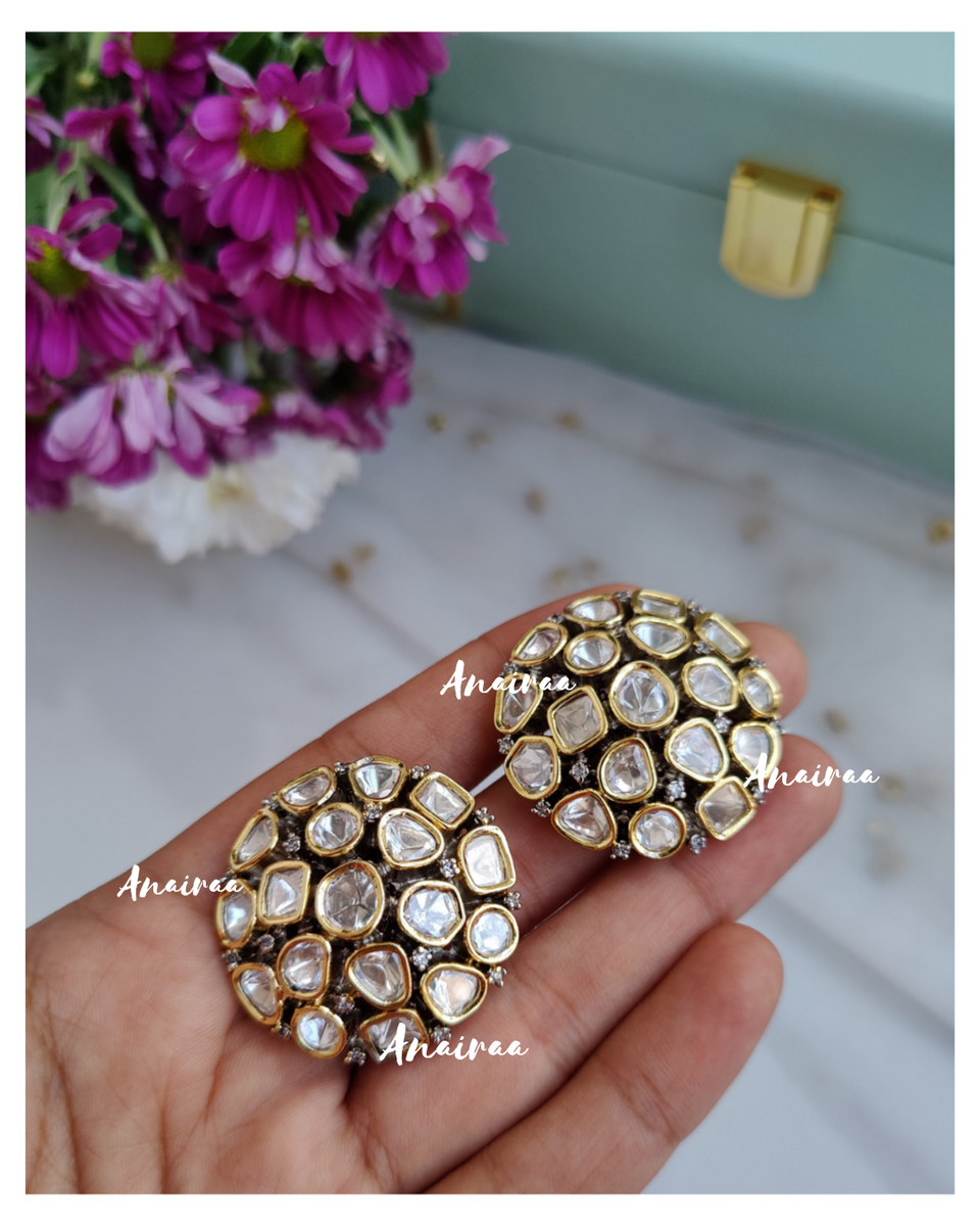Uncut Polki studs – anairaa