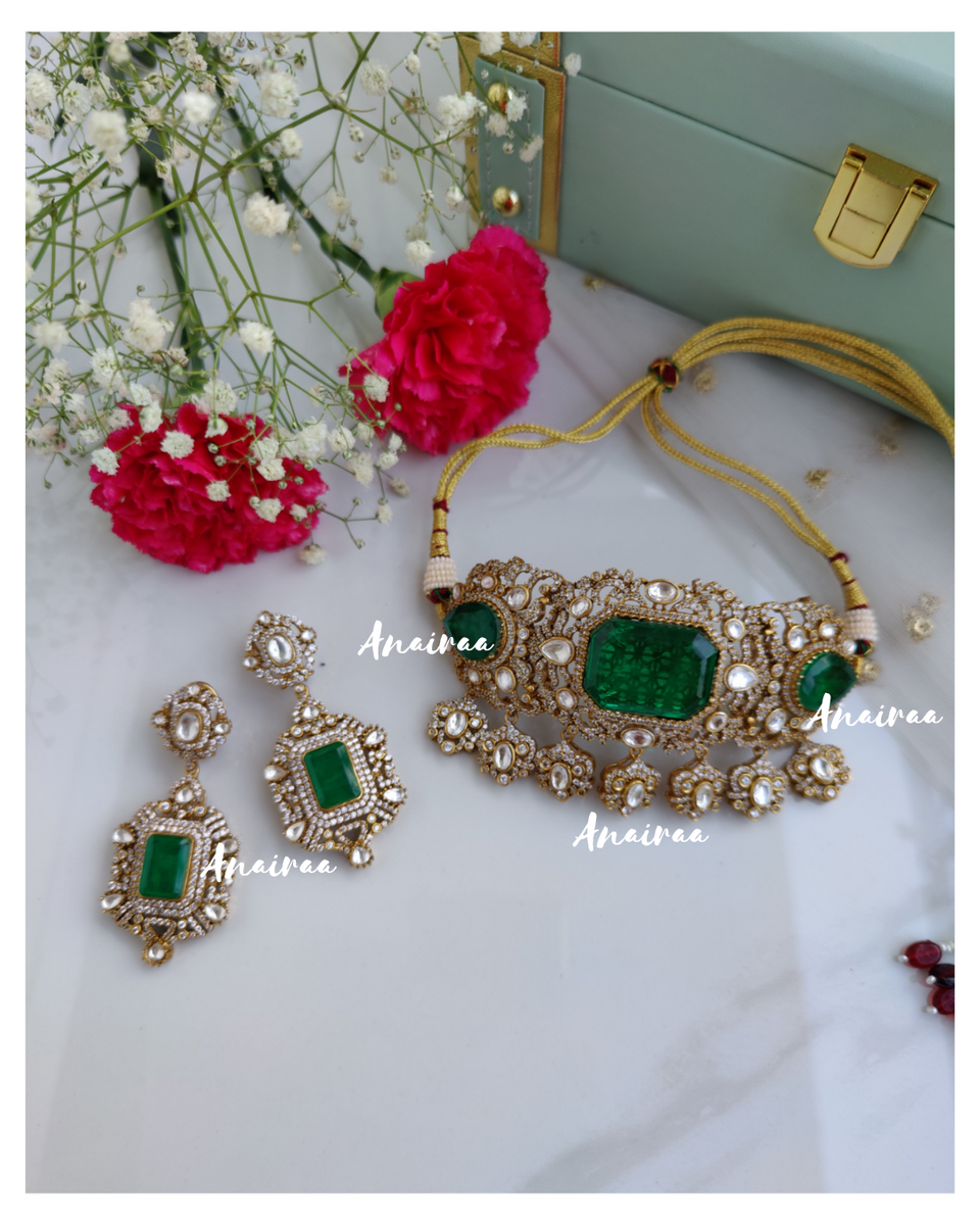 Polki Doublet choker set – anairaa