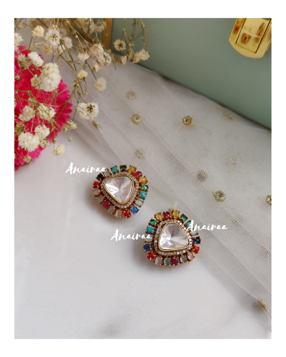Polki studs – anairaa