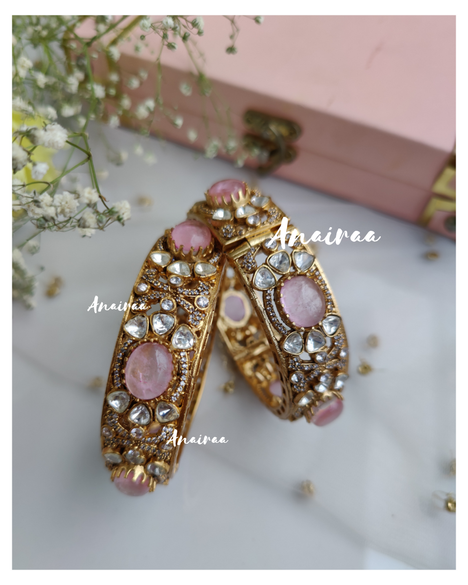 Pink doublet Victorian bangles – anairaa
