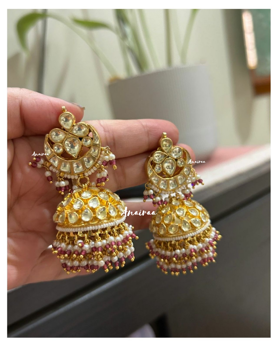 Paachi kundan Jhumkas – anairaa