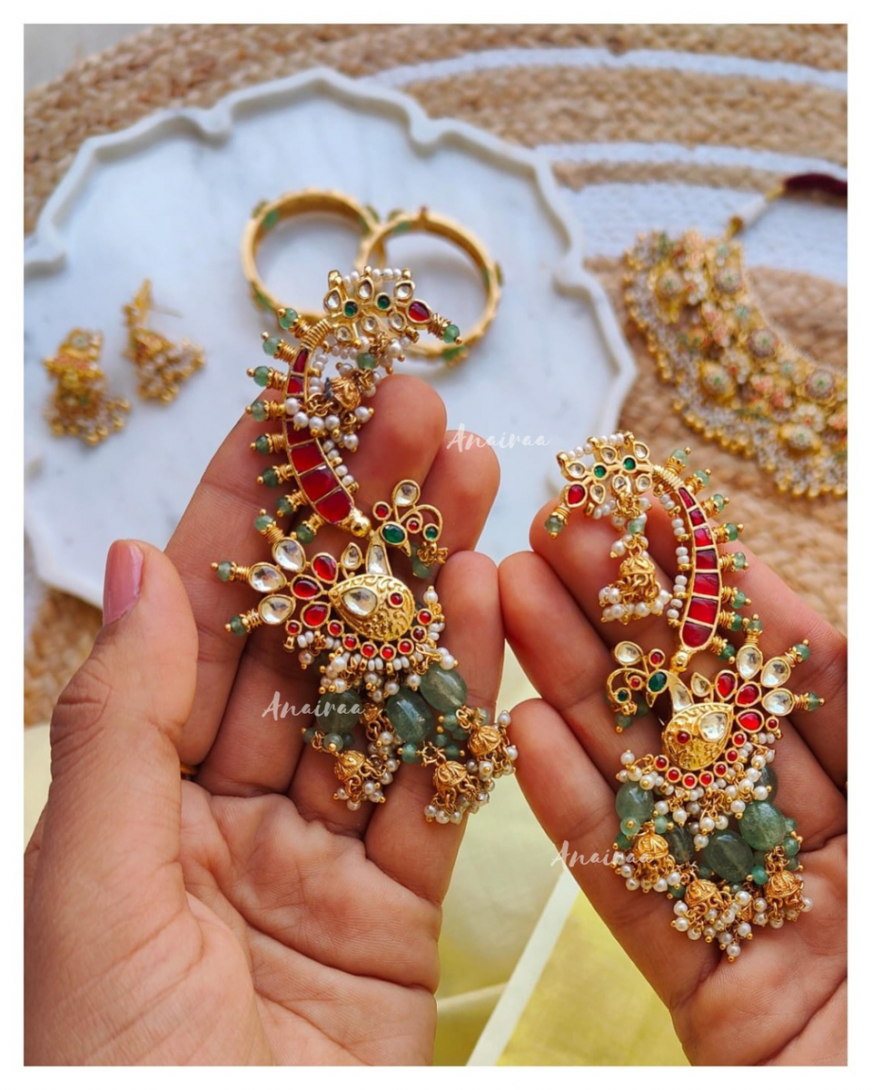 Paachi Kundan antique set – anairaa