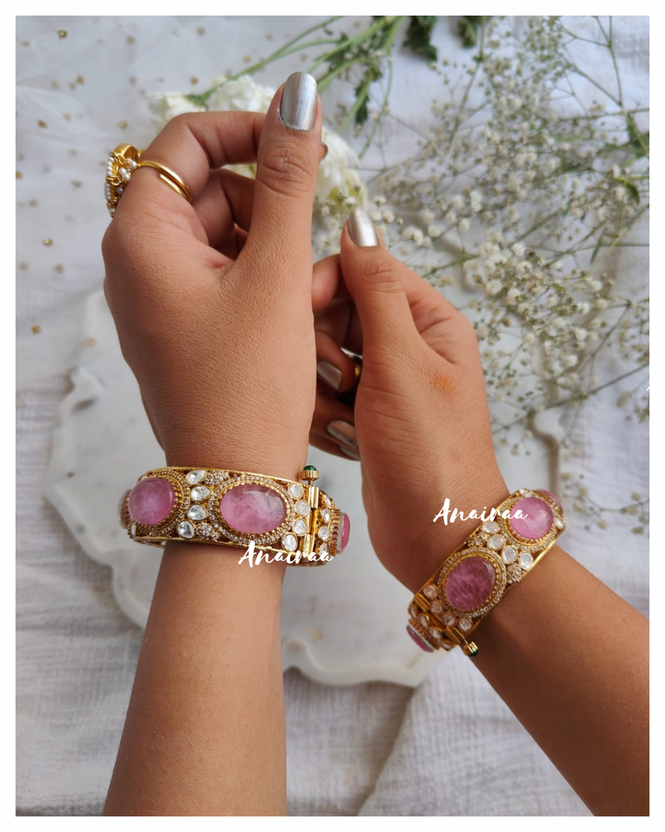 Pink doublet victorian bangles – anairaa