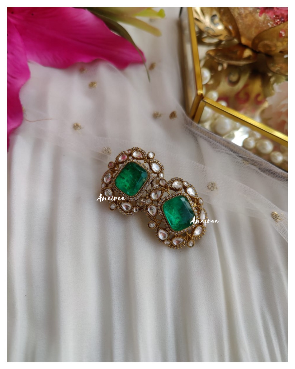 Victorian doublet Polki stud – anairaa