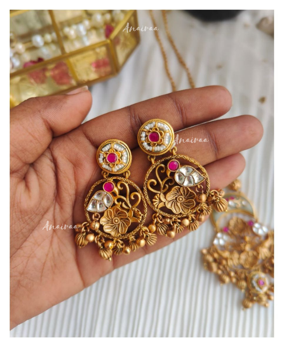 Sage antique kadi Kundan set – anairaa